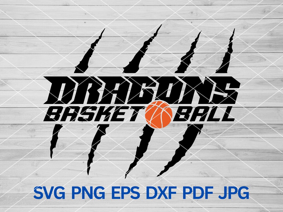 High School Dragons Basketball Svg, Dragon Scratches, Dragons Svg ...