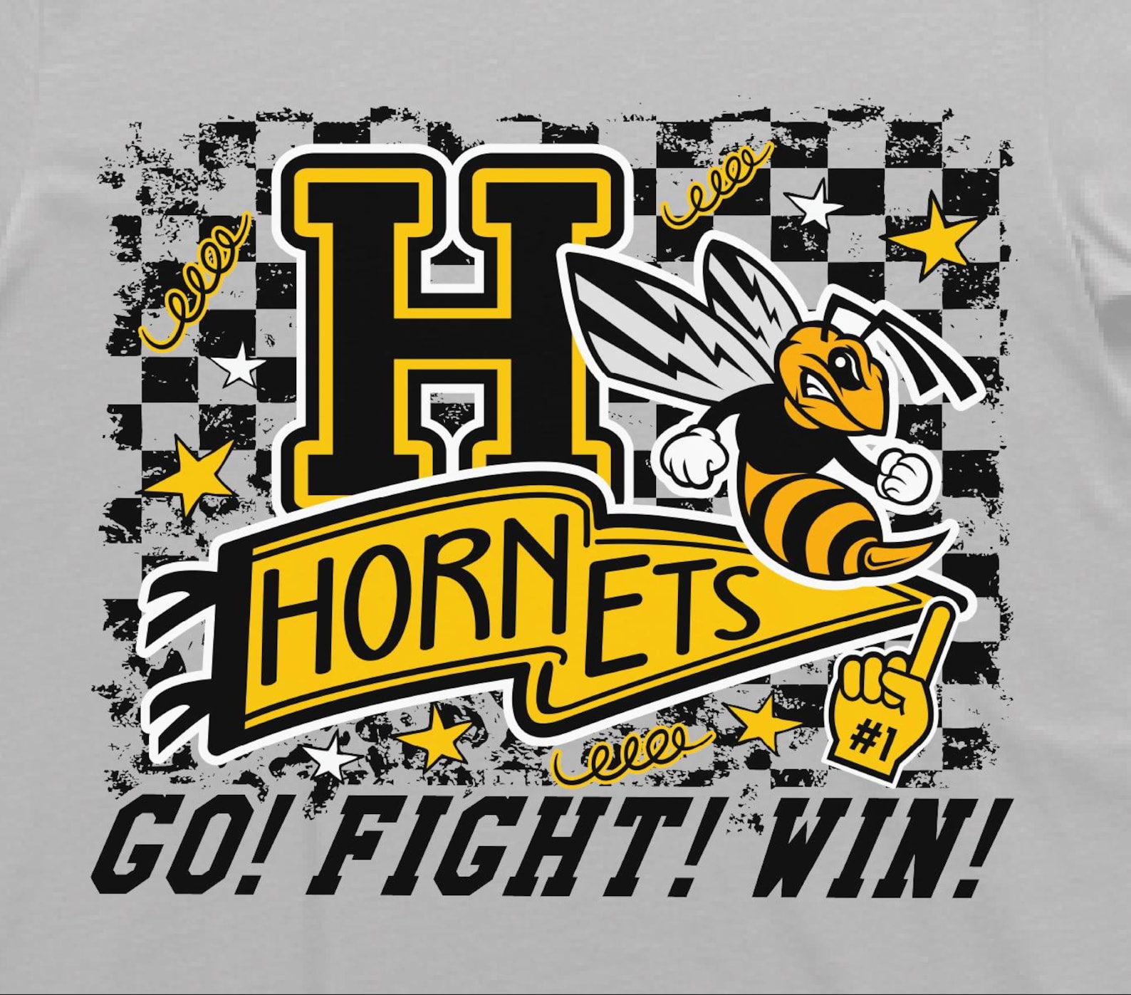 Hornets Go Fight Win PNG, Hornets Mascot Png, School Hornets Game Day ...