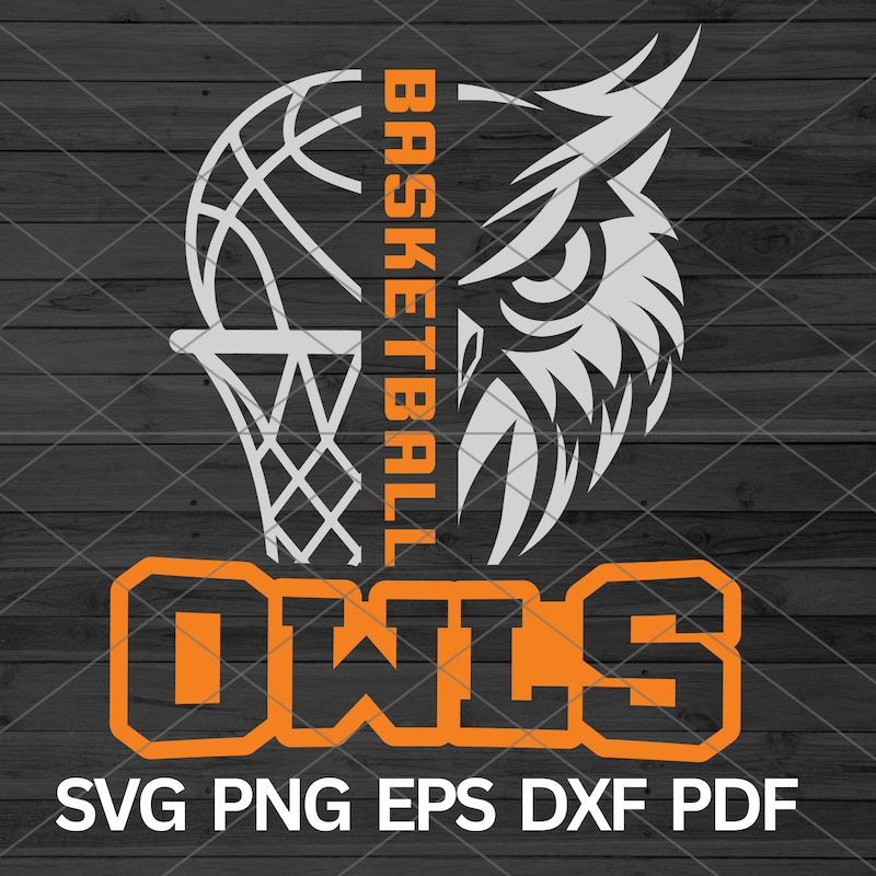 Basketball Owls Svg - Etsy