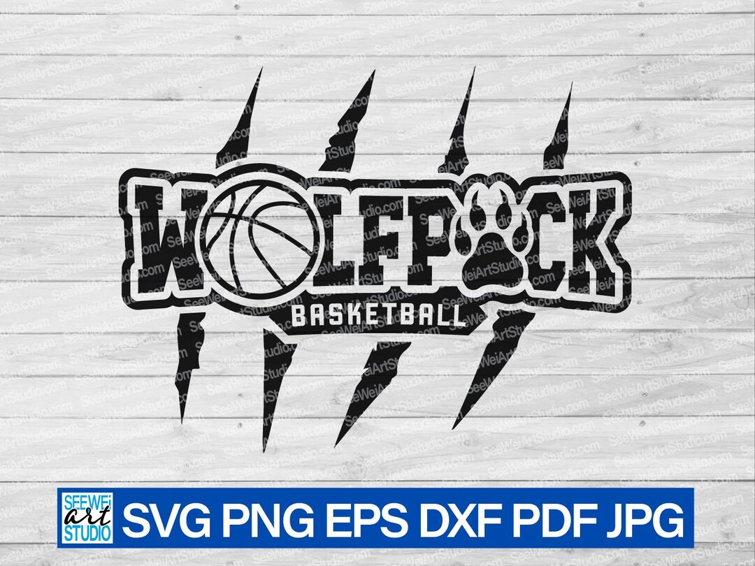 High School Wolfpack Basketball Svg, Wolfpack Svg, Wolfpack Mascot Svg ...