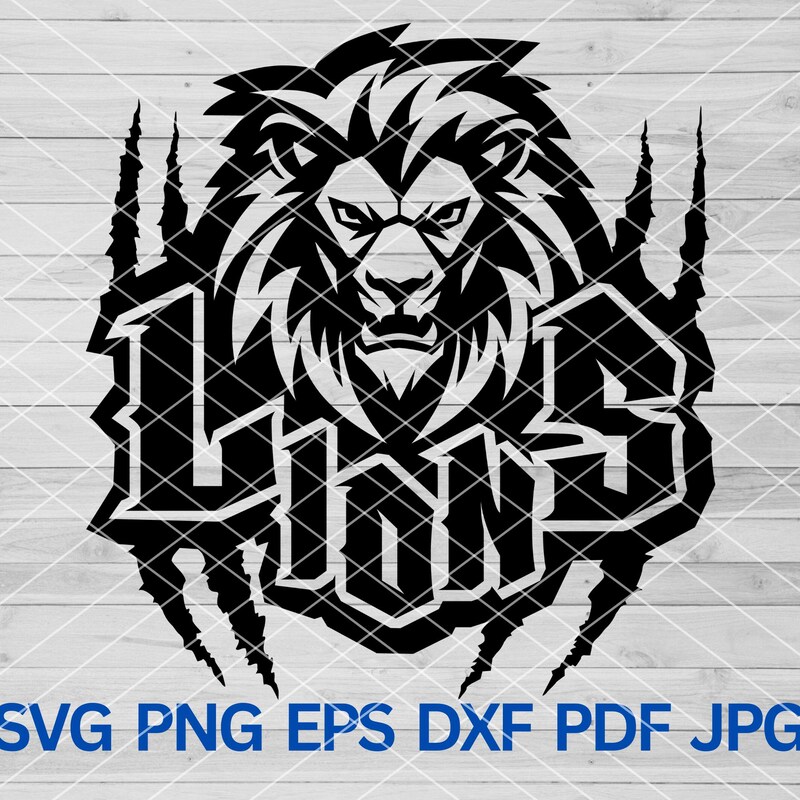 Lion Mascot Svg - Etsy