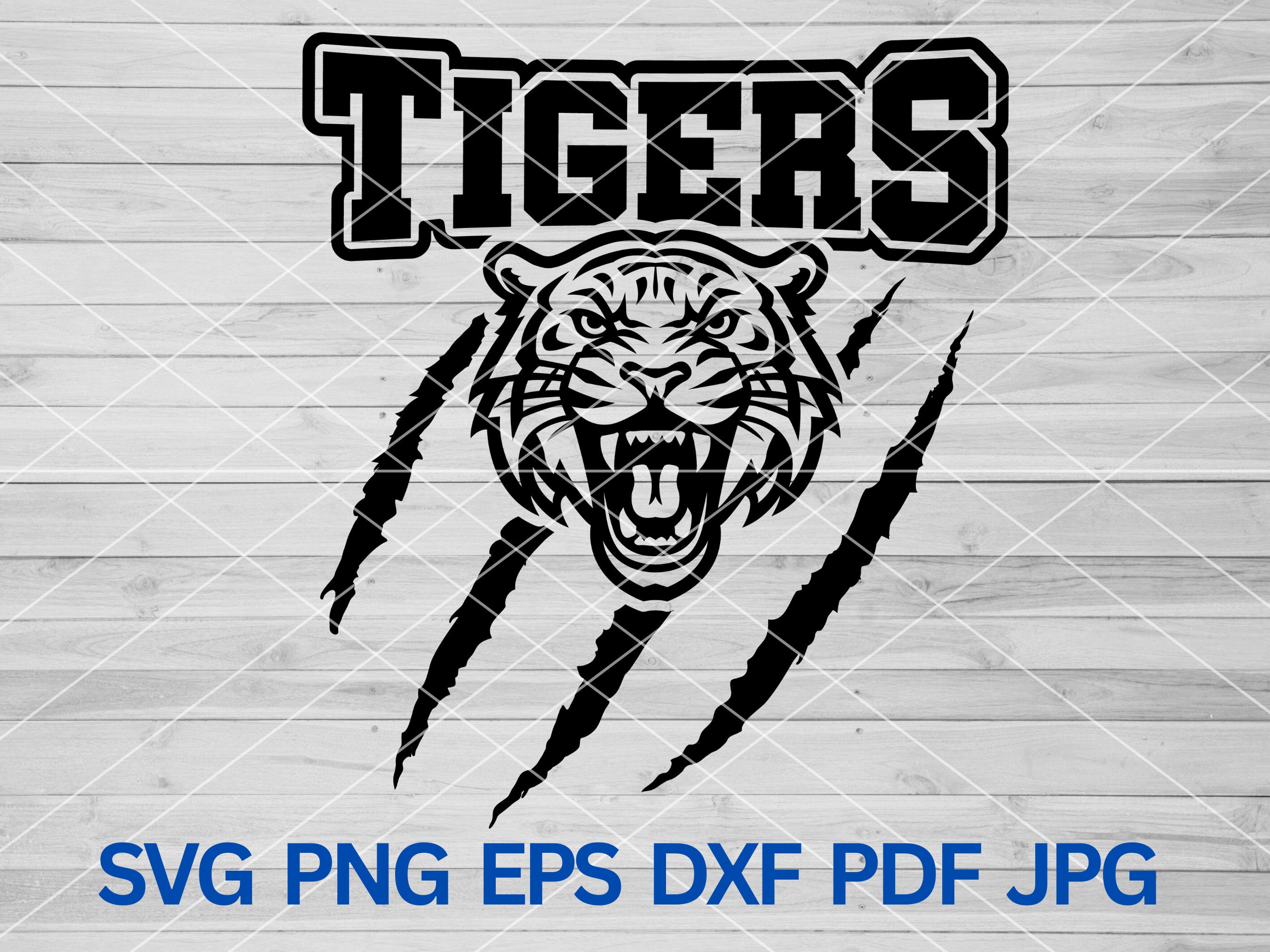 Tiger Svg Tigers Svg Tigers Scratches Svg Tigers Mascot - Etsy