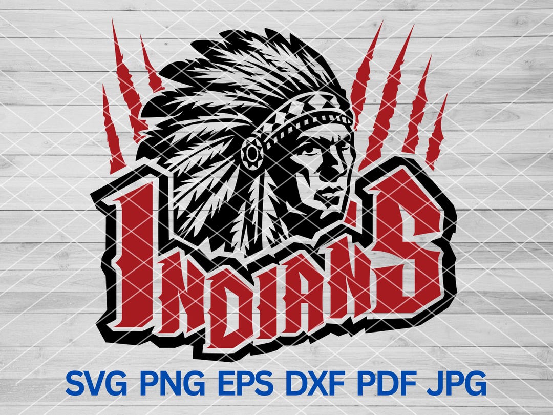 Indians Svg, Indian Chief Headdress SVG, Indians Chief Svg, Indians ...