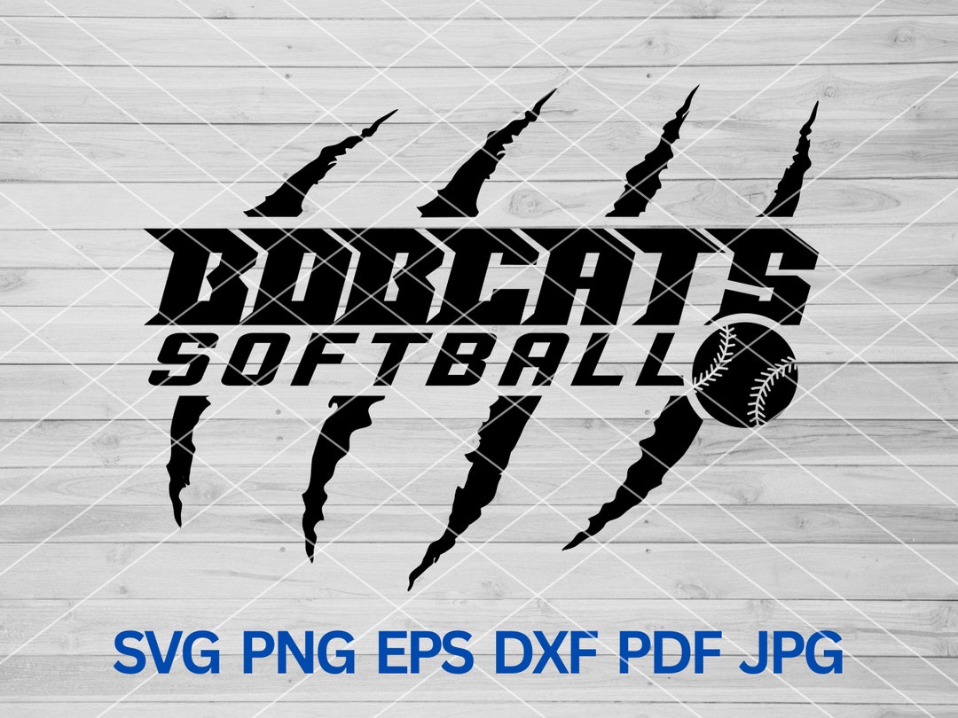 High School Bobcats Softball Svg, Bobcats Svg Cut Files Cricut, Bobcats ...