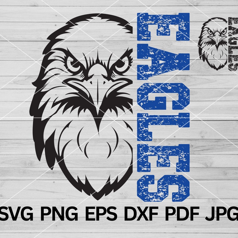 Eagle Mascot Svg - Etsy