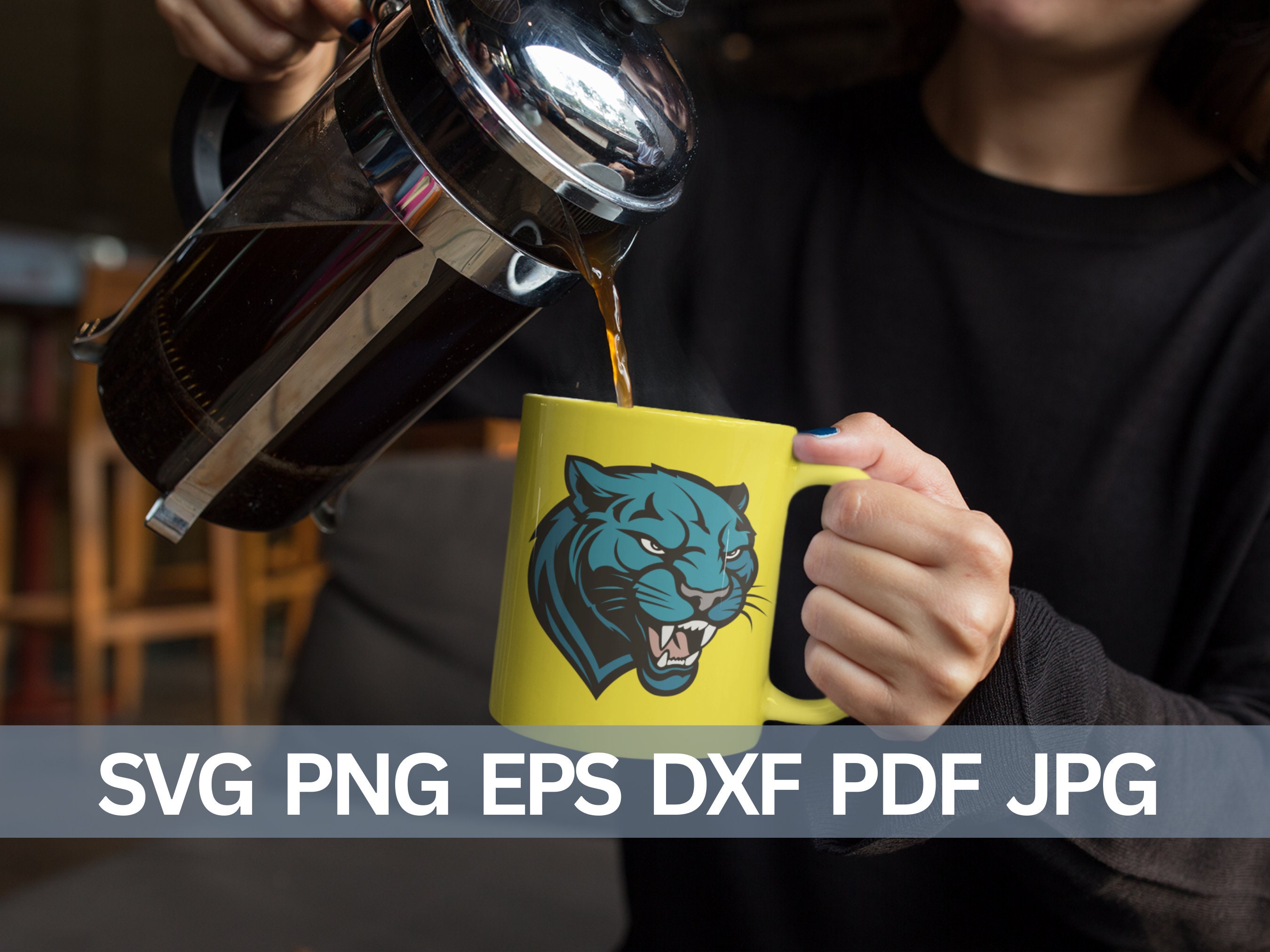 Panther Svg Panthers Svg Black Panther PNG Panthers Mascot - Etsy