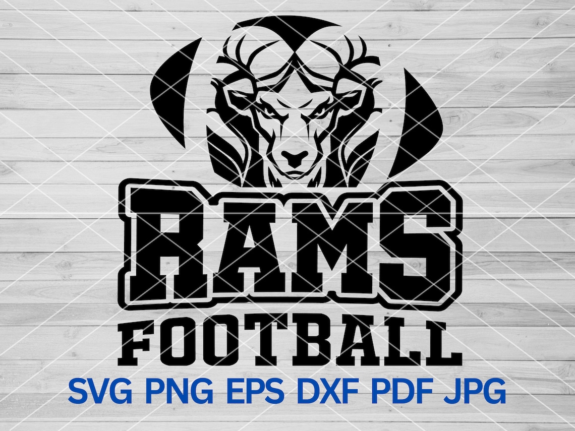 High School Rams Football Svg, Ram Svg Rams Svg, Ram Cut Files Cricut ...