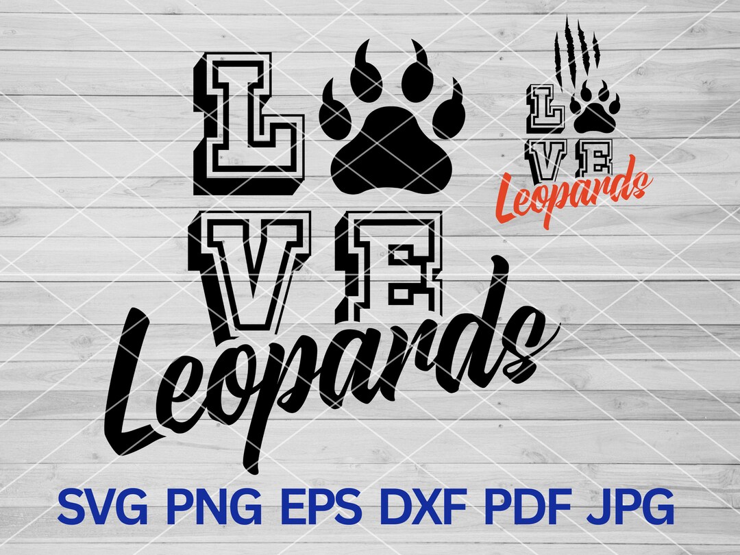 Leopards Love Svg, Love Leopards Svg, Leopards Scratches Svg, Leopards ...