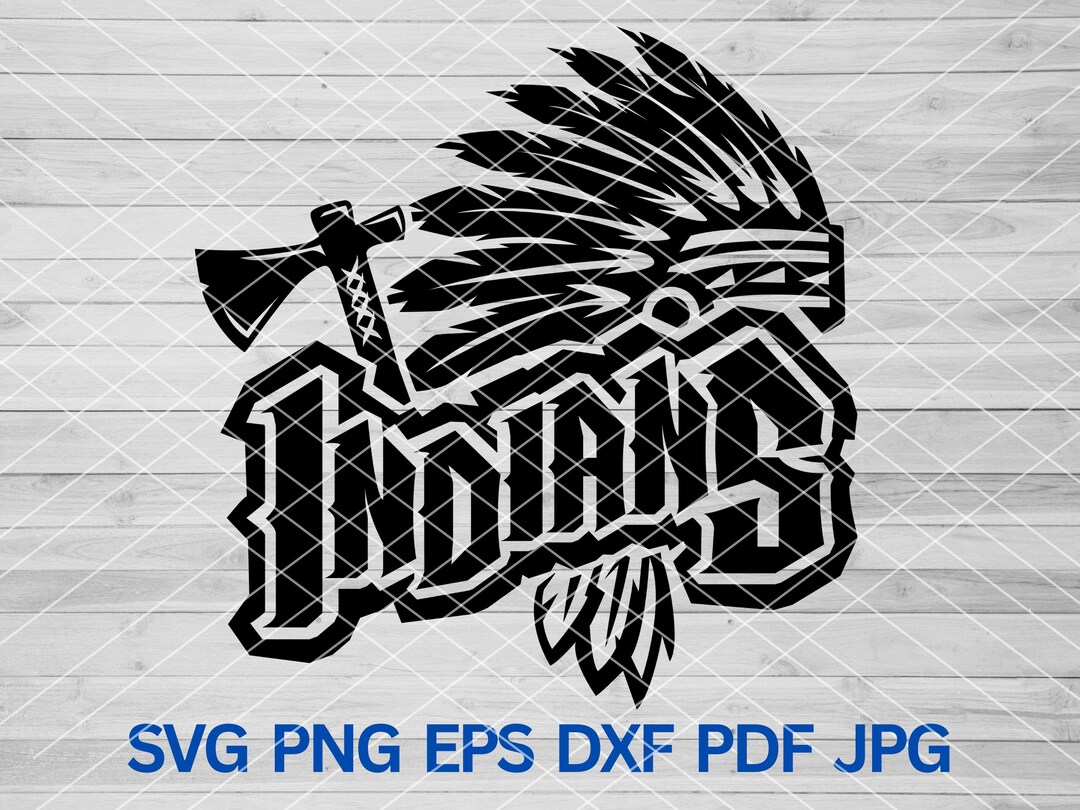 Indians Svg, Indian Chief Headdress SVG, Indians Chief Svg, Indians ...