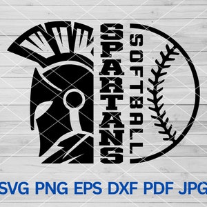 High School Spartans Softball Svg, Spartans Pride Svg, Spartans Svg ...
