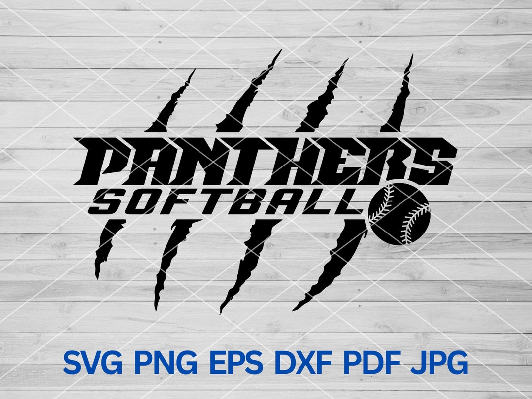 High School Panthers Softball Svg, Panthers Pride Svg, Panthers Mascot ...