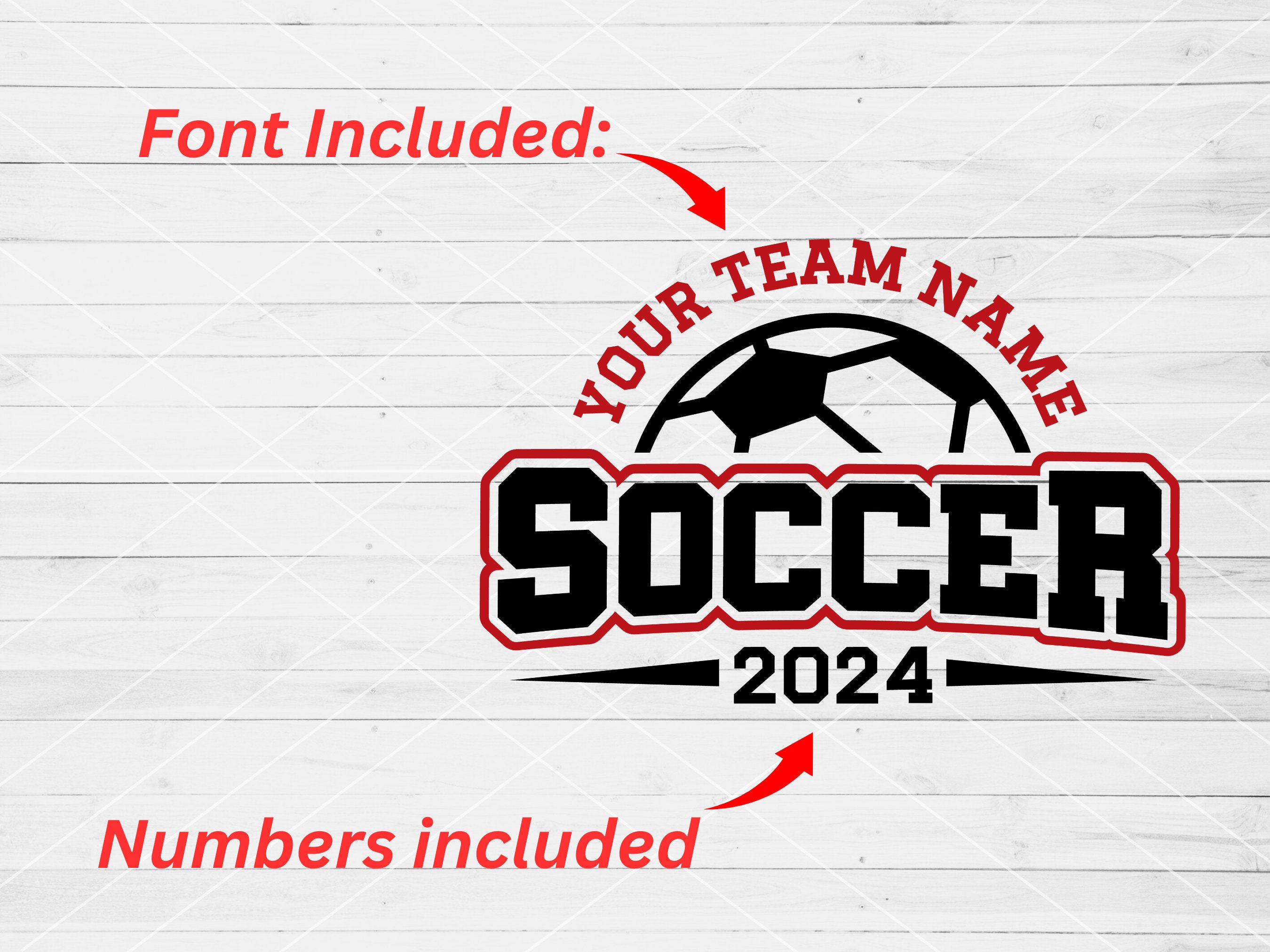 Soccer Team Template Svg Soccer Svg Mascot Template Svg - Etsy