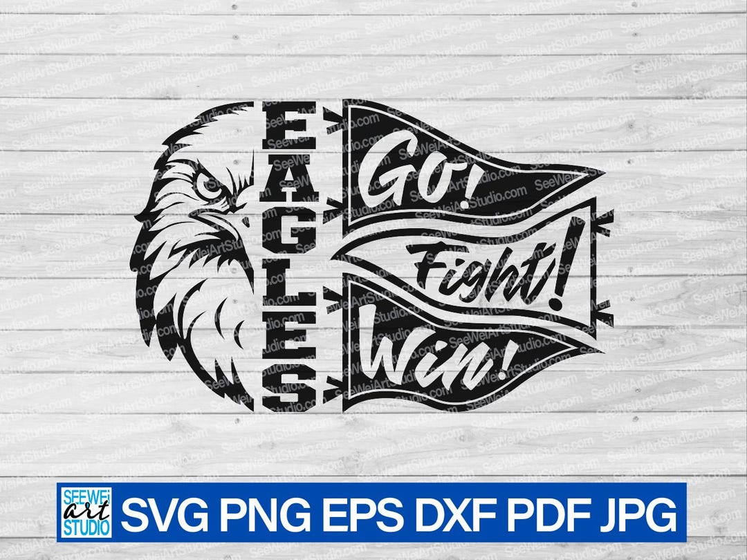 Eagles Go Fight Win Svg, Eagles Pennants Svg, Eagles Team Flag Svg ...