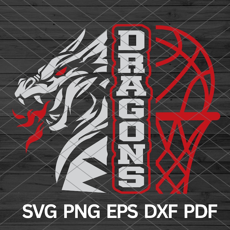Dragon Basketball Design - Etsy