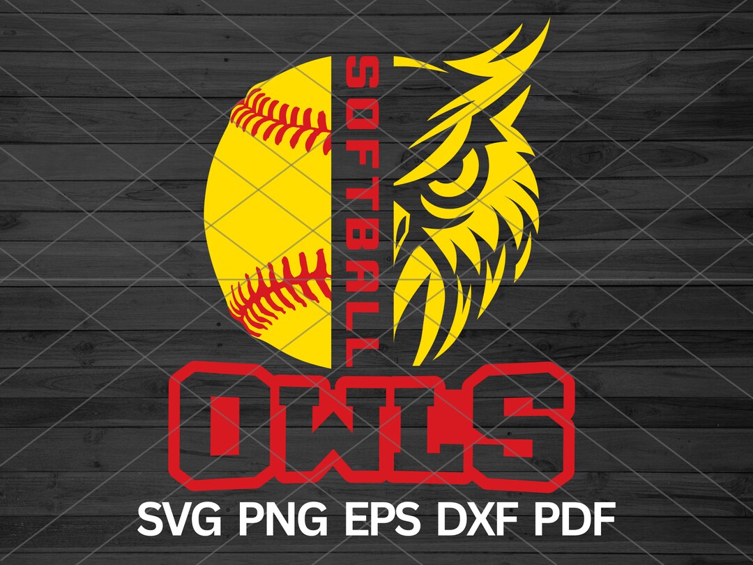 High School Owls Softball Svg, Owl Svg, Owls Svg, Owls Mascot Svg, Owls ...