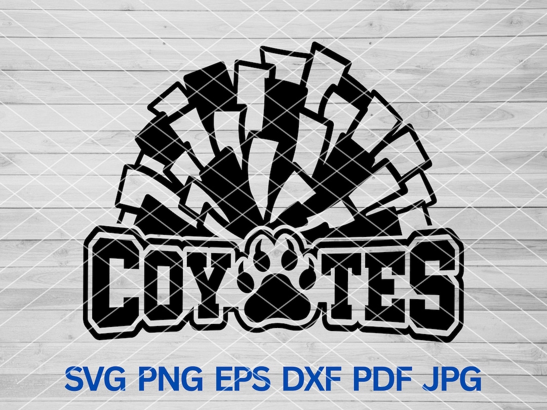 Coyotes Cheer Svg, Coyotes Mascot Svg, Coyotes Pride Mom, Coyotes Svg ...