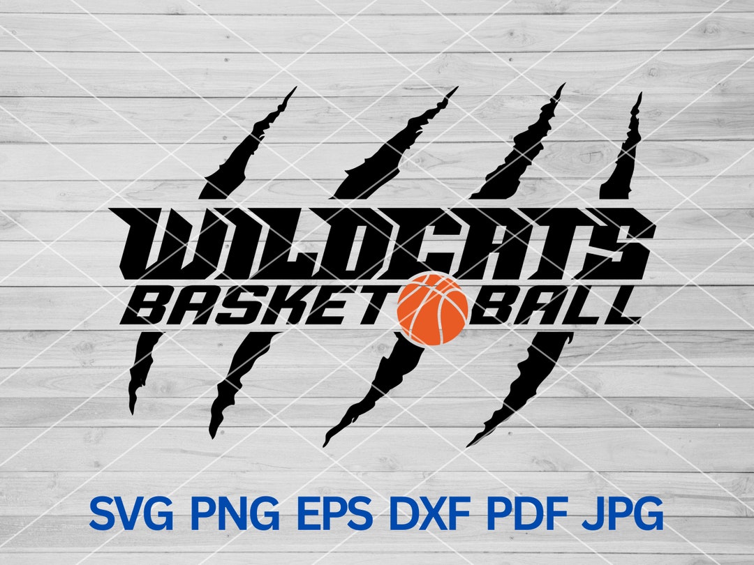 High School Wildcats Basketball Svg, Wildcats Svg Cut File for Cricut ...