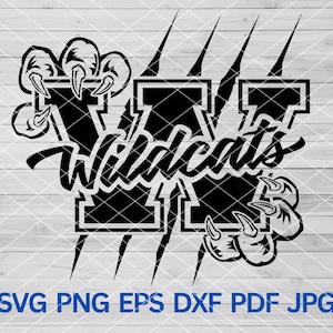 Wildcats SVG, Wildcats Svg Cut File for Cricut, Wildcats Mascot Svg ...