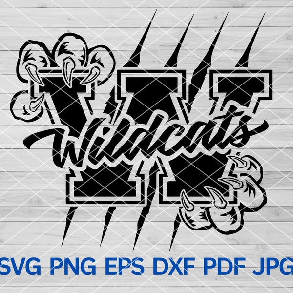 Wildcat Svg - Etsy