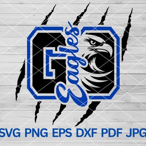 Go Eagles Svg, Eagle Bird SVG, Eagles Mascot Svg, High School Eagles ...
