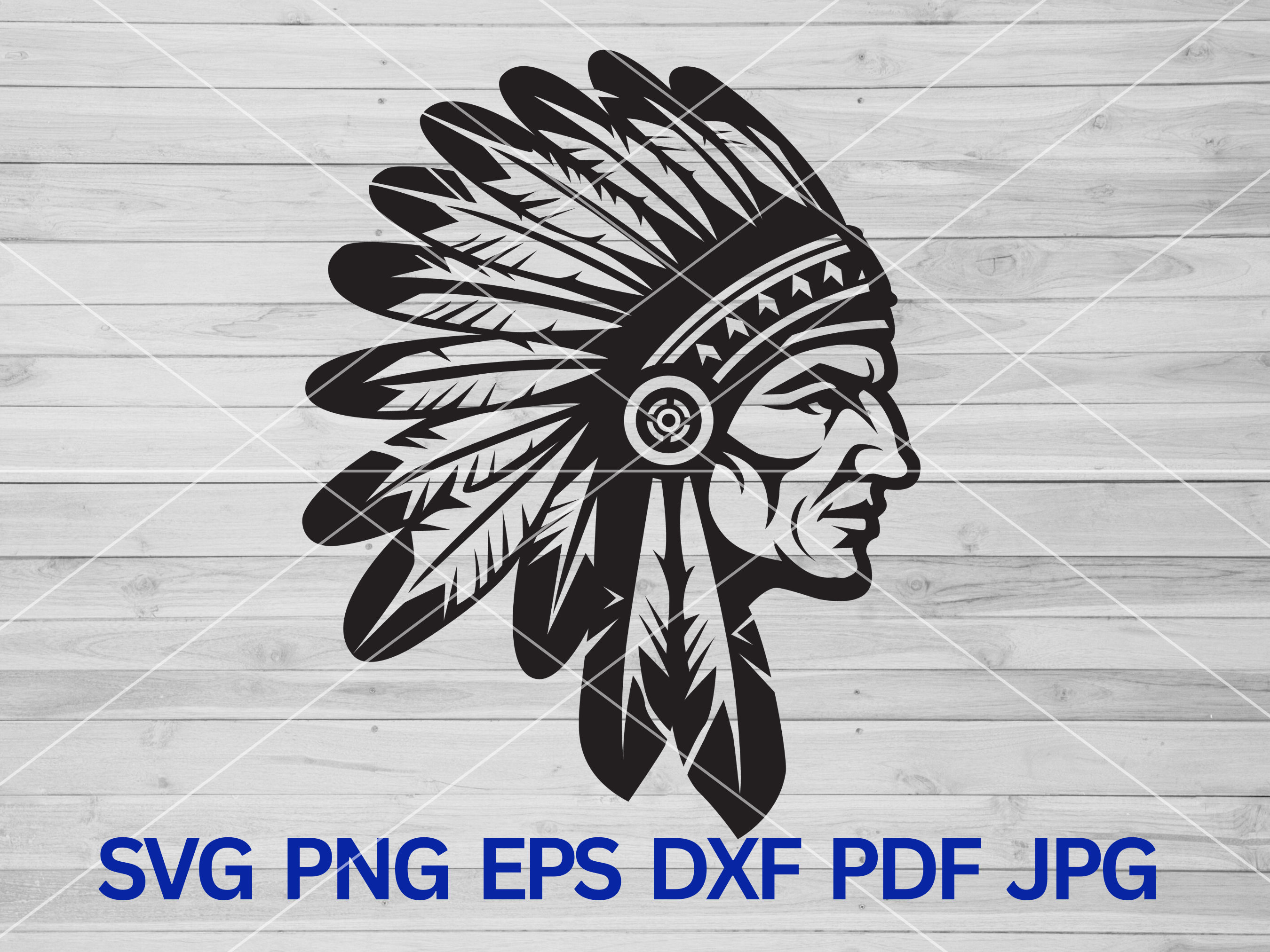 Indian Chief SVG, Warriors Svg, Warrior Svg, Warrior Mascot Svg, School ...