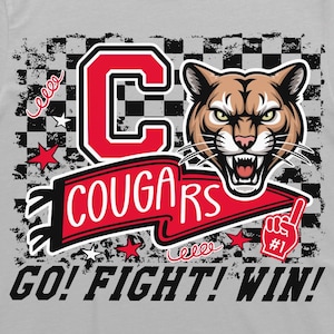 Cougars Go Fight Win PNG, Cougars Game Day Team Flag PNG, Cougars ...