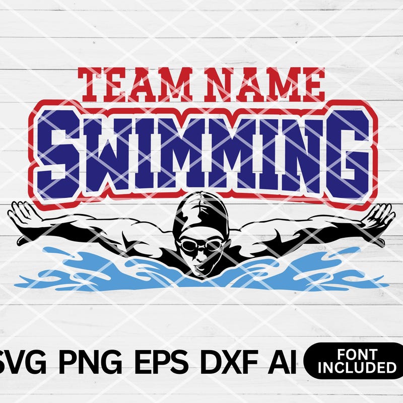 Swimming Logo - Etsy