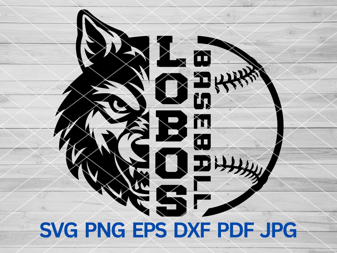 High School Lobos Baseball Svg, Lobos Pride Svg, Wolf Svg, Lobos Svg ...