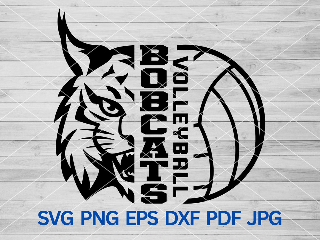 High School Bobcats Volleyball Svg, Bobcat Svg, Bobcats Svg Cut Files ...