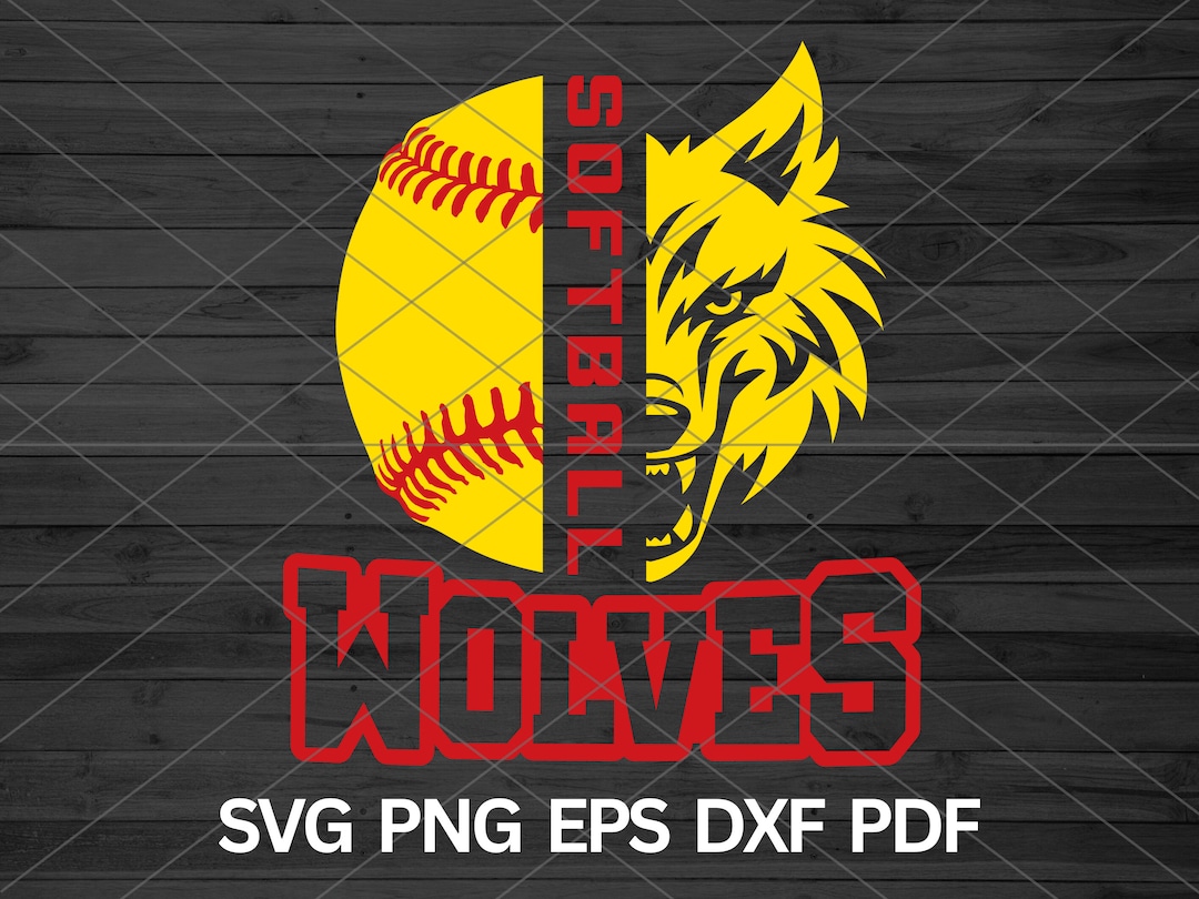 High School Wolves Softball Svg, Wolves Pride Svg, Wolf Svg, Wolves Svg ...