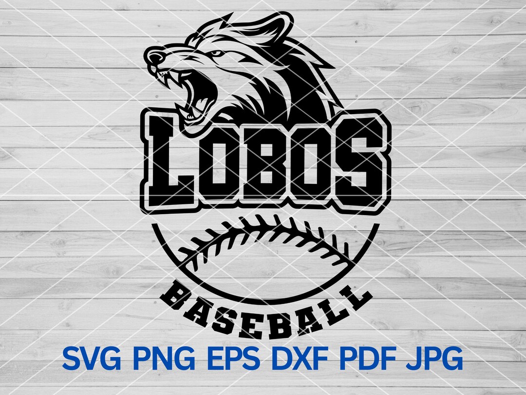 High School Lobos Baseball Svg, Lobos Pride Svg, Wolf Svg, Lobos Svg ...