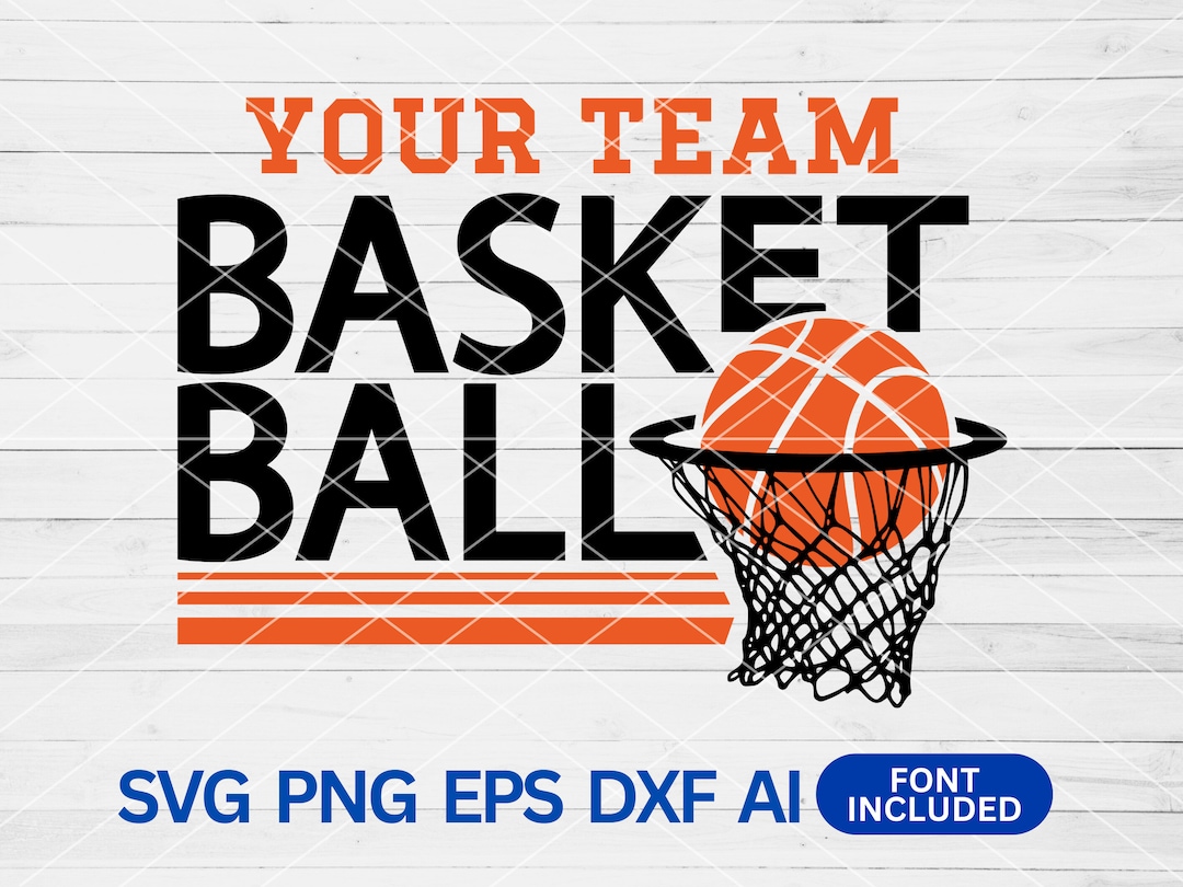 Basketball Team Template Svg Basketball Svg Mascot Template - Etsy