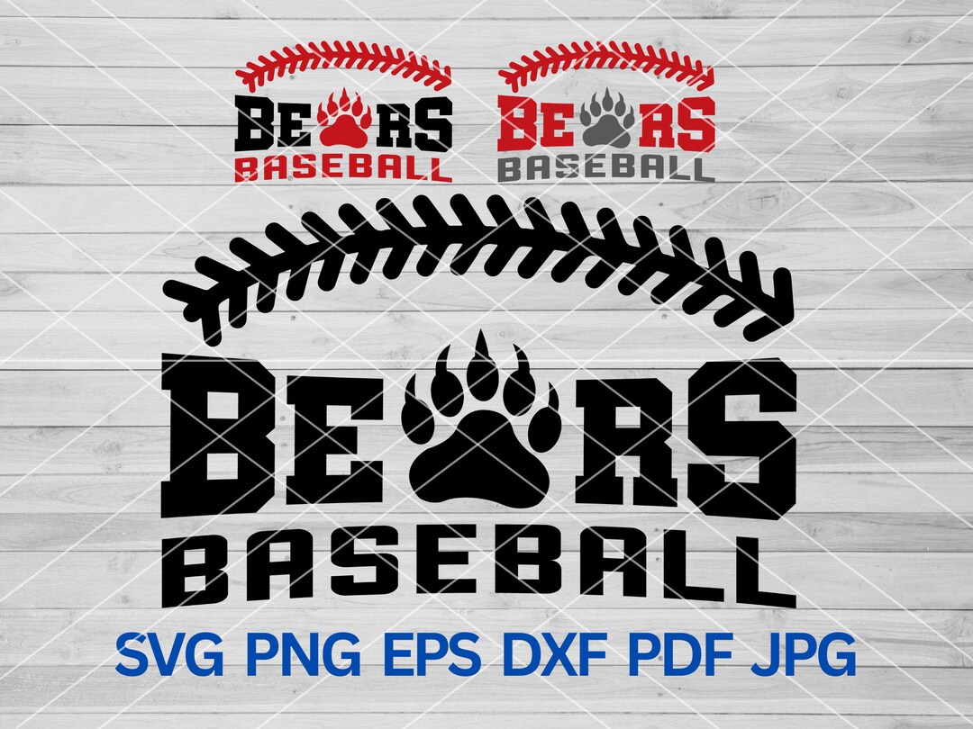 High School Bears Baseball Svg, Bear Svg, Bears Svg, Bears Pride ...