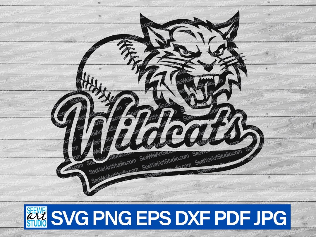 High School Wildcats Baseball Svg, Wildcats Softball Svg, Wildcats ...