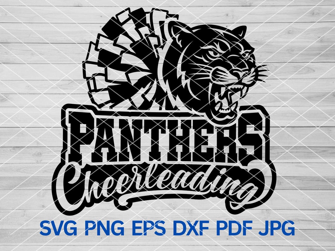 Panthers Cheerleading Svg, Panthers Svg, Panthers Mascot Svg, Panthers ...