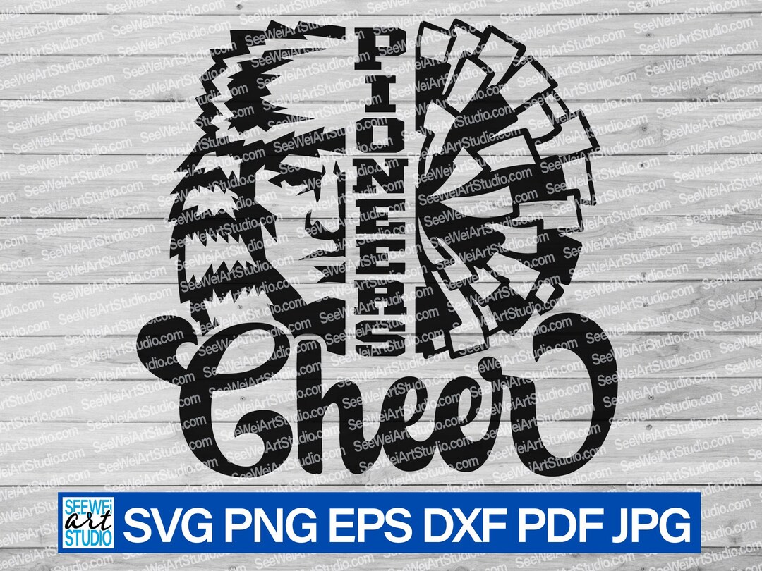 Pioneers Cheer Svg, Pioneers Cheerleading Svg, Pioneers Cheer Pom ...