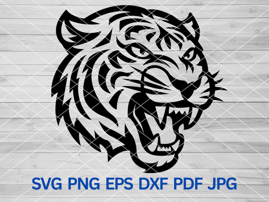 Tiger Svg, Tigers Svg, Tiger Head Png, Roaring Tiger Svg, Tiger Mascot ...