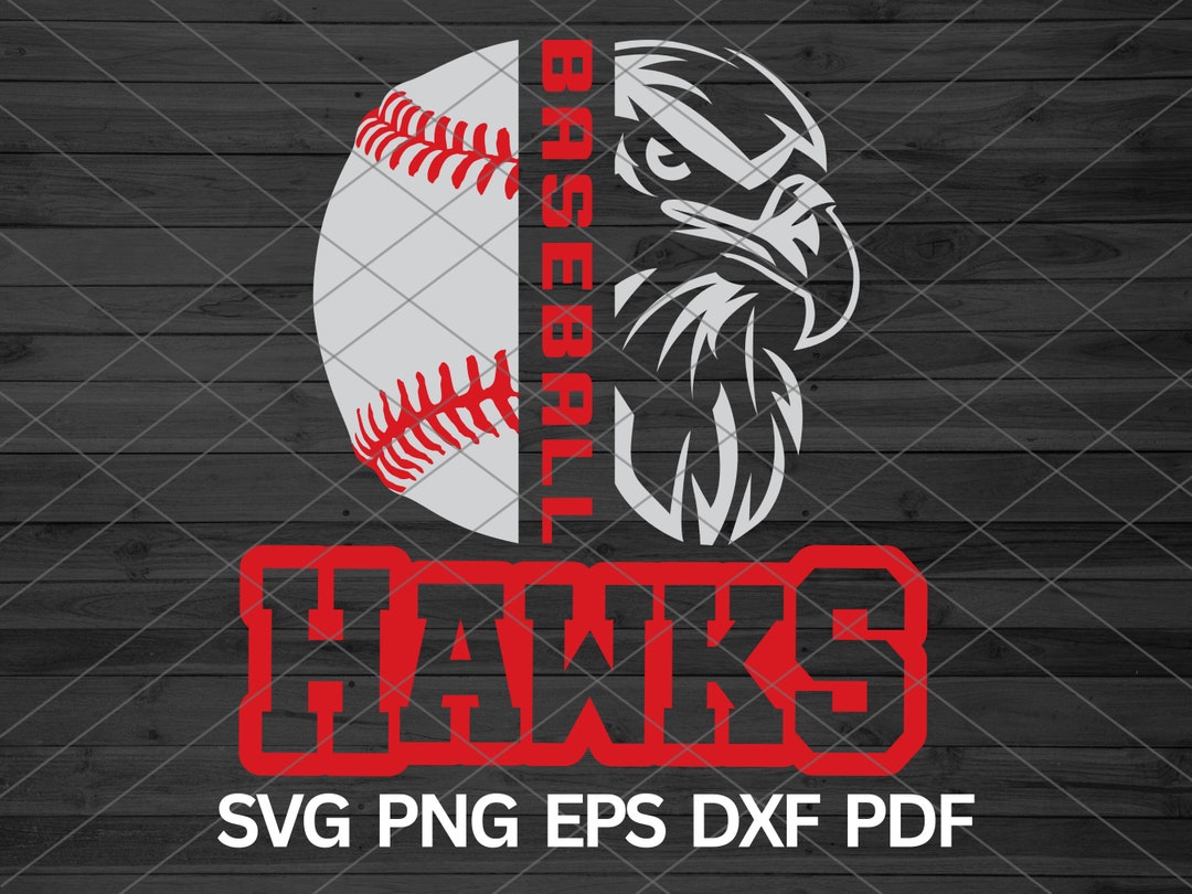 High School Hawks Baseball Svg, Eagle Hawk Bird Svg, Hawks Mascot Svg ...