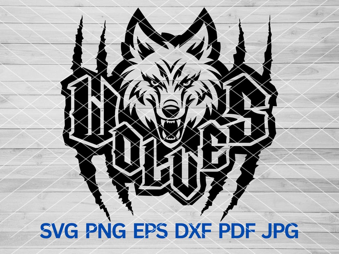 Wolf Svg, Wolves Svg, Wolves Scratches Svg, Wolves Pride Svg, Football ...