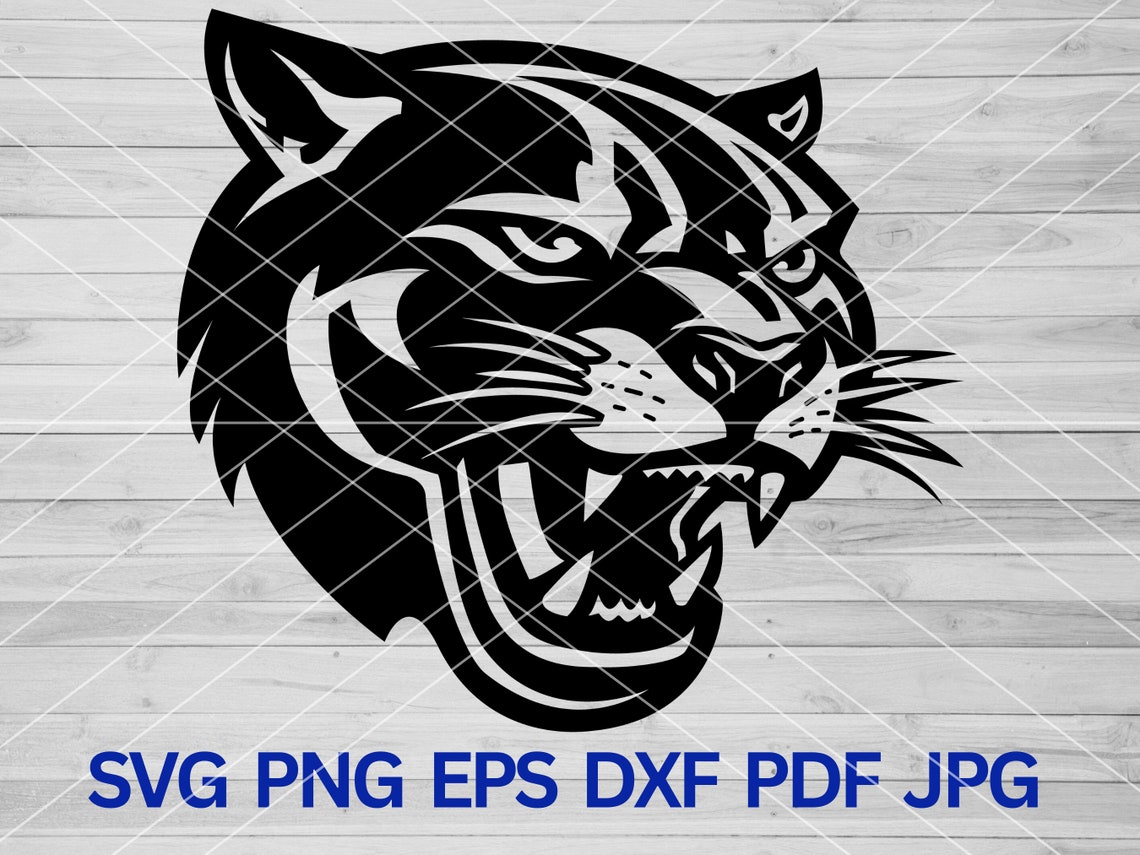 Panther Svg, Panthers Svg, Black Panther Head Png, Panthers Mascot Svg ...