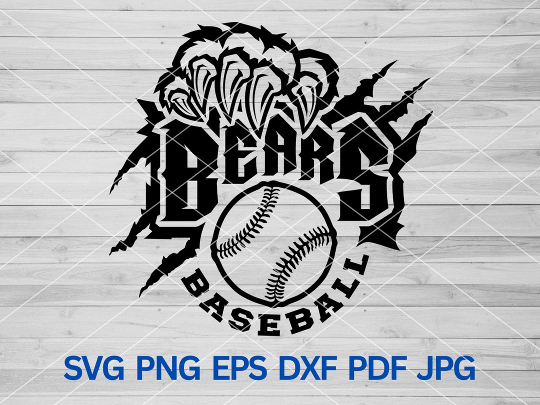 High School Bears Baseball Svg, Bear Svg, Bears Svg, Bears Pride ...