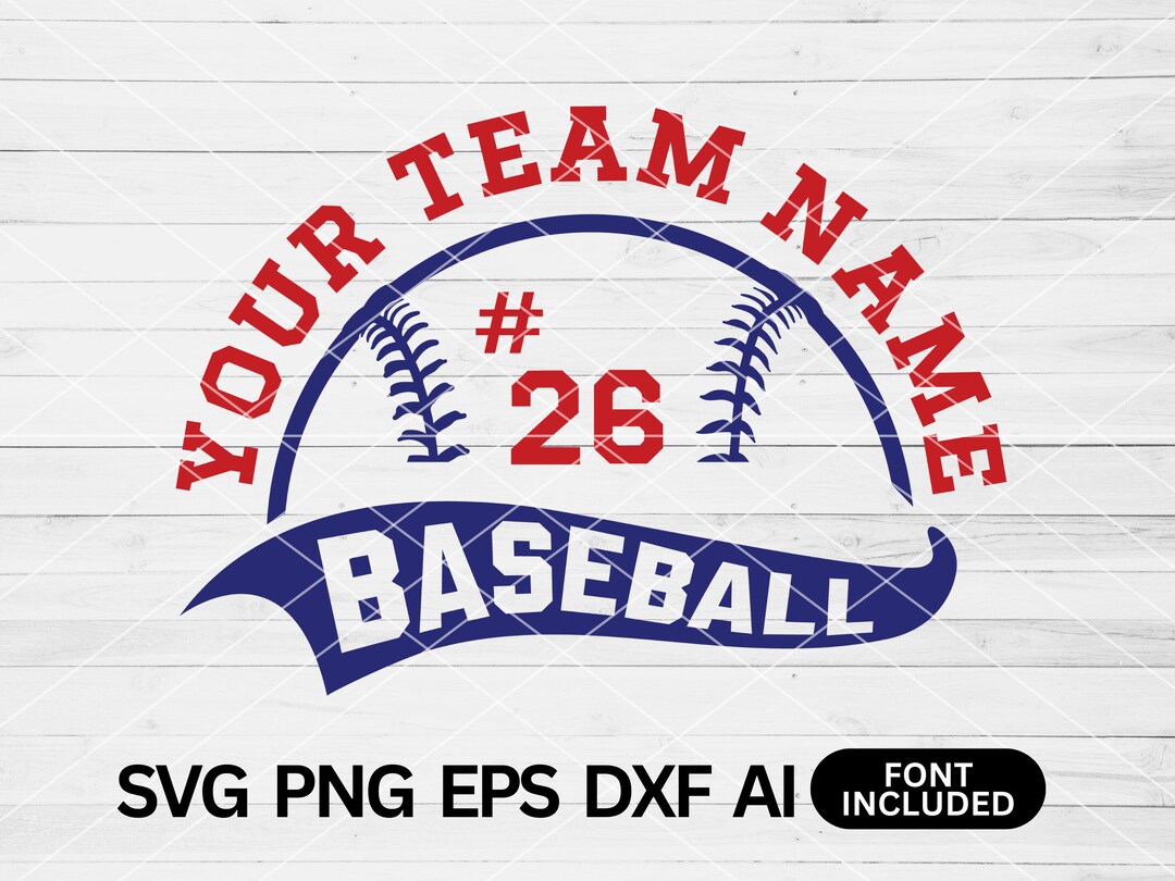 Baseball Team Template Svg, Baseball Svg, Mascot Template Svg, Baseball ...