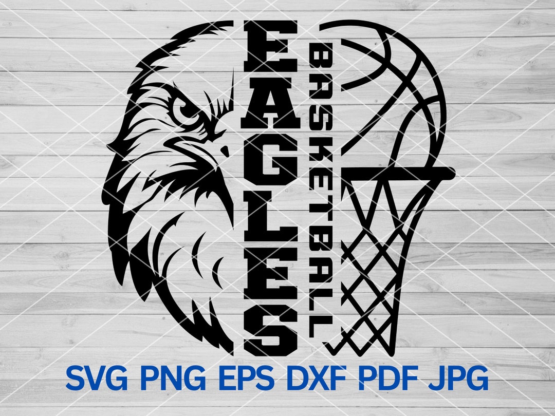 High School Eagles Basketball Svg, Eagle Hawk Bird Svg, Eagles Mascot ...