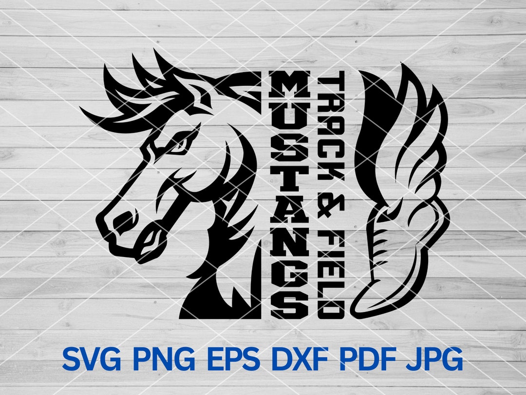 Mustangs Track & Field Svg, Mustangs Track and Field Svg, Mustangs Svg ...