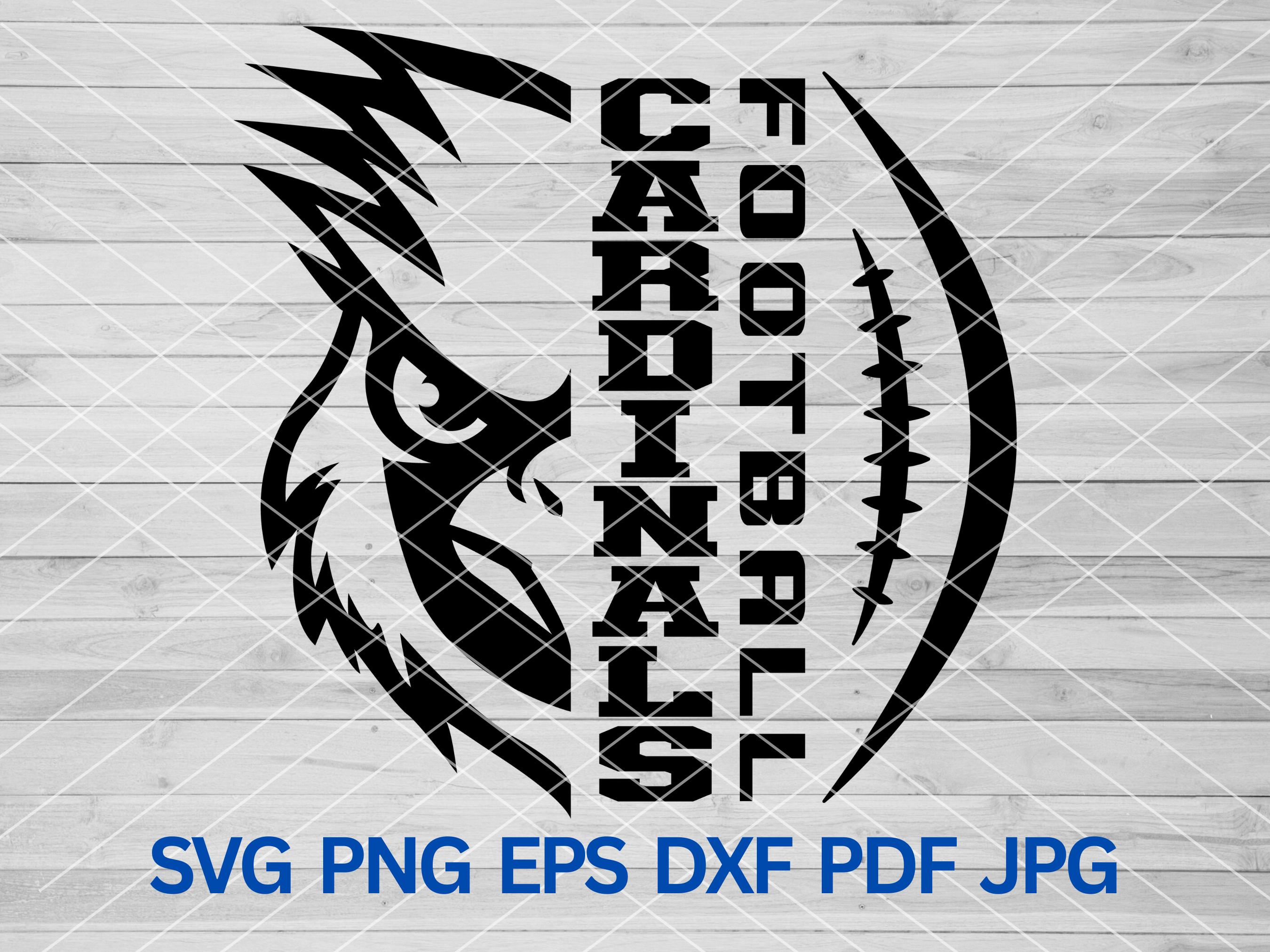 High School Cardinals Football Svg, Cardinals Svg, Cardinals Mascot Svg ...