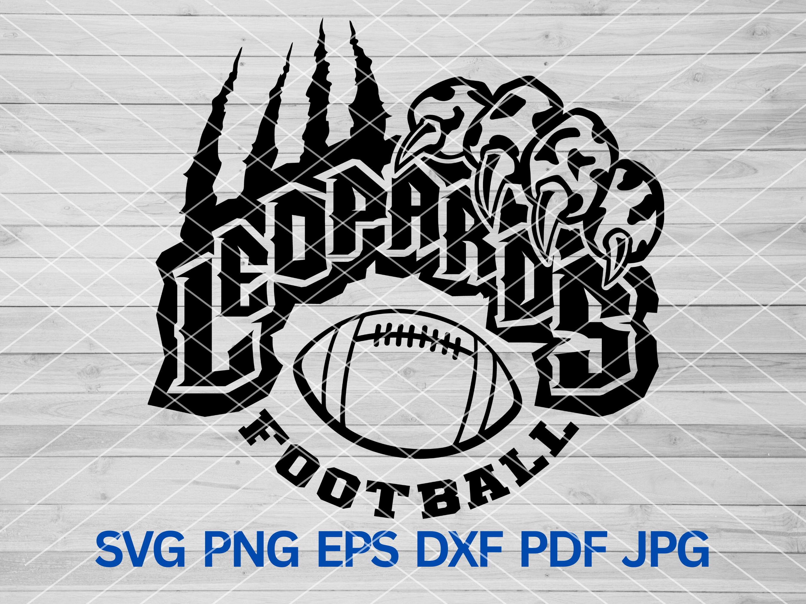 High School Leopards Football Svg, Leopard Svg, Leopards Svg Cut File ...