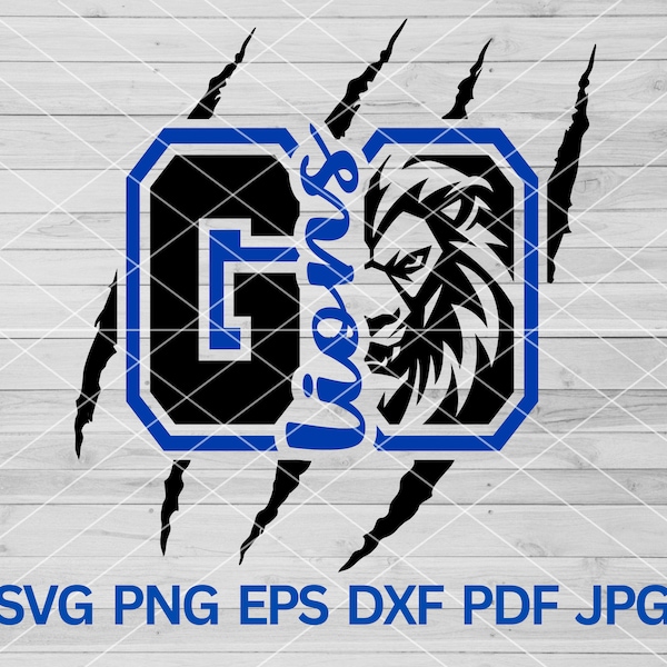 Lion Mascot Svg - Etsy