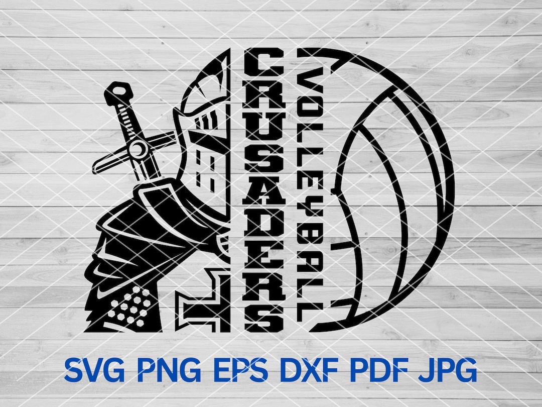 High School Crusaders Volleyball Svg, Crusaders Pride Svg, Crusaders ...