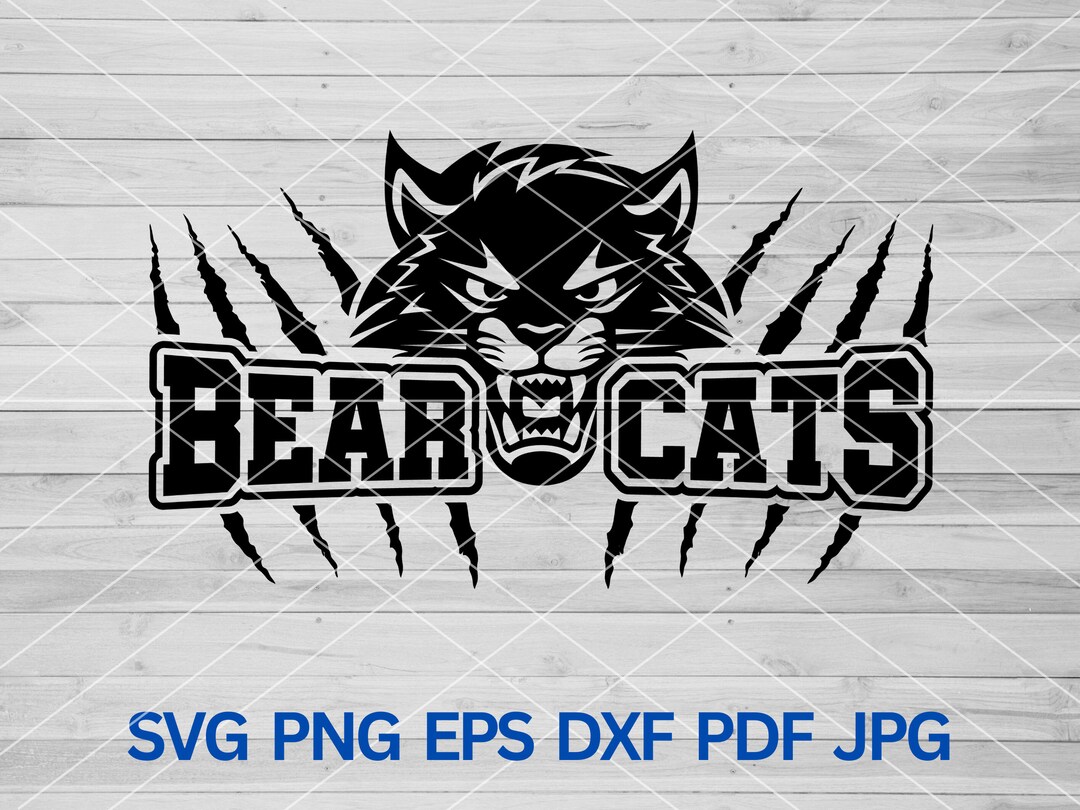 Bearcat Svg, Bearcats Svg, Bearcats Scratches Svg, Bearcats Pride ...