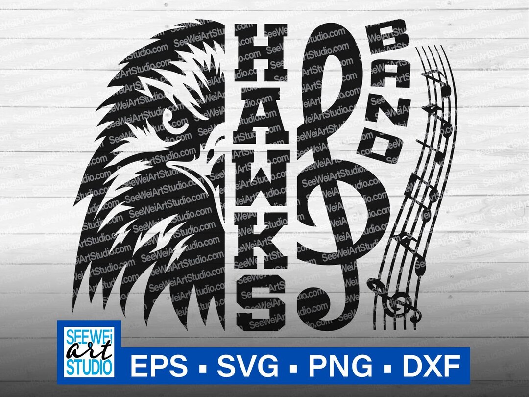 High School Hawks Band Svg, Hawks Pride Svg, Hawks Svg, Hawk Svg, Hawks ...